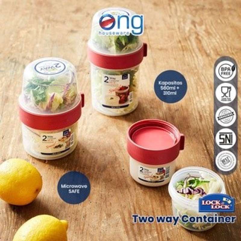 Jual Two Way Container Wadah Tempat Bekal Makan Dua Sisi Korean ...