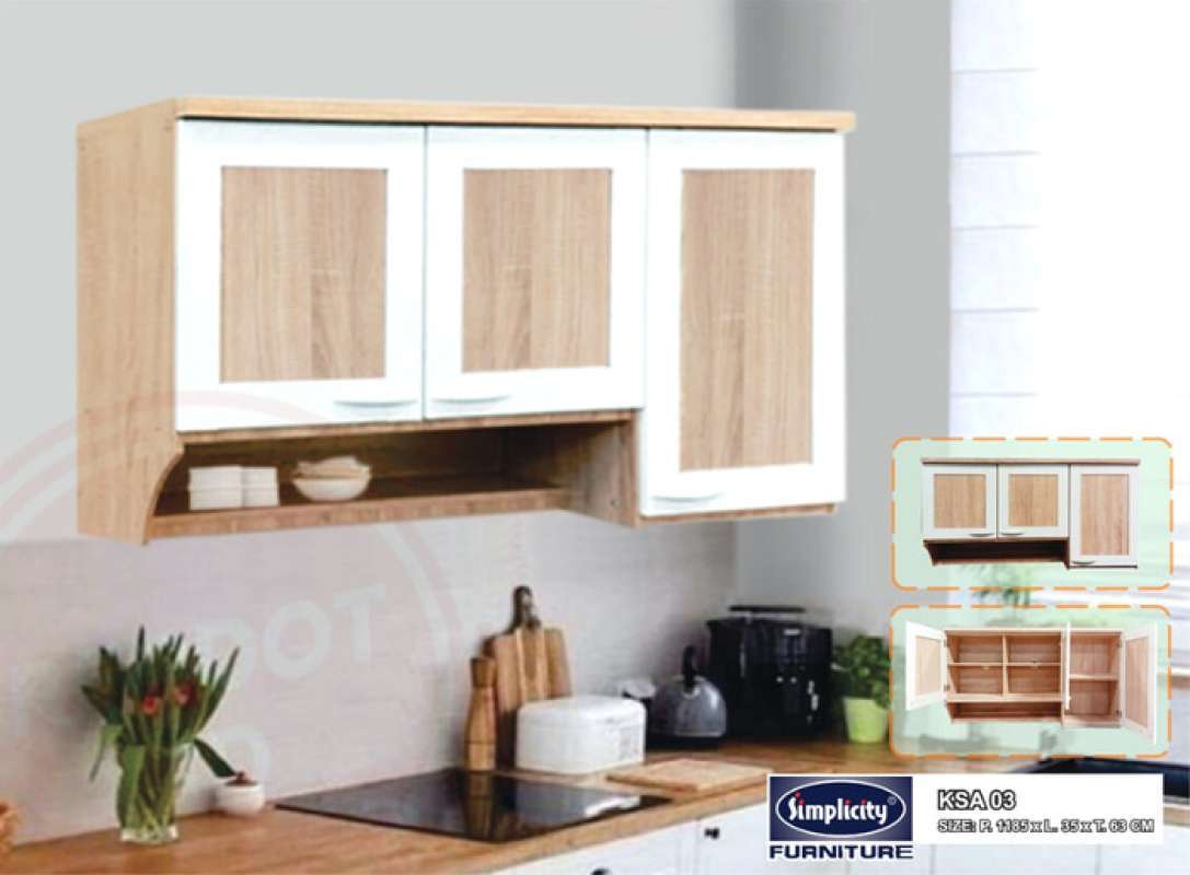 Jual Kitchen Set Minimalis Atas Lemari Dan Rak Gantung Aesthetic Di ...