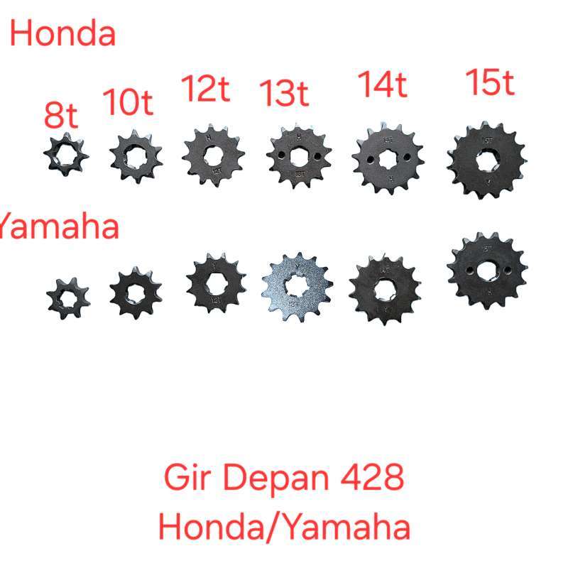 Promo Gir Depan Honda Yamaha 8t 10t 12t 13t 14t 15t Ukuran 428 - 8t H Diskon 43% Di Seller Sgf ...
