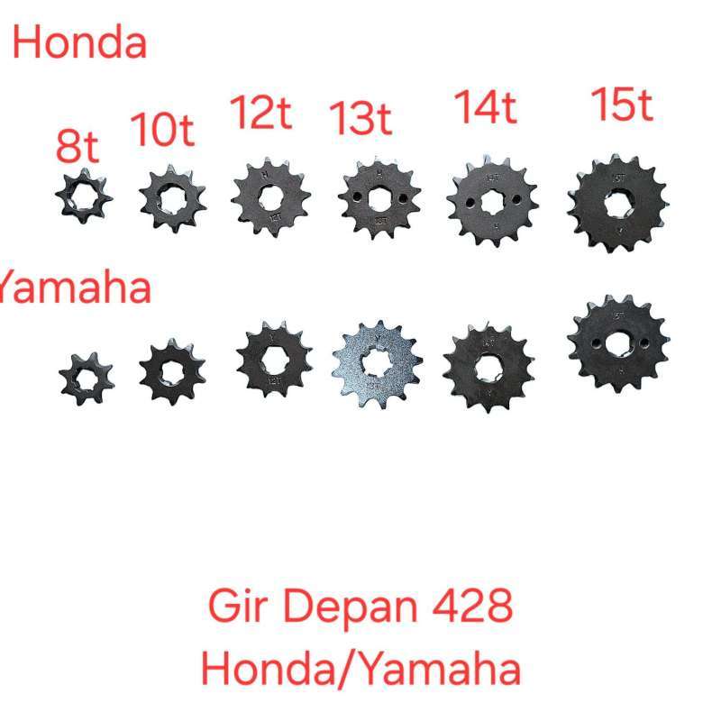Promo Gir Depan Honda Yamaha 8t 10t 12t 13t 14t 15t Ukuran 428 - 8t H ...