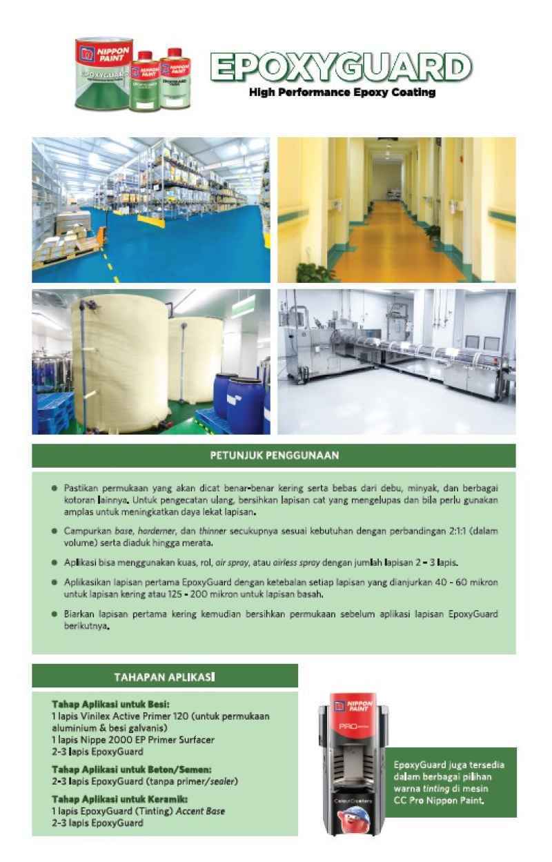 Jual Nippon Epoxy Guard Ready Mix 0,9l / Cat Lantai Serba Guna / Warna ...