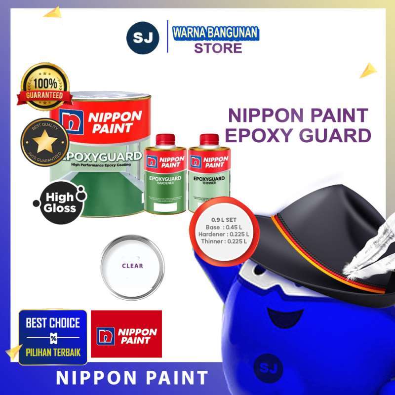 Jual Nippon Epoxy Guard Ready Mix 0,9l / Cat Lantai Serba Guna / Warna ...