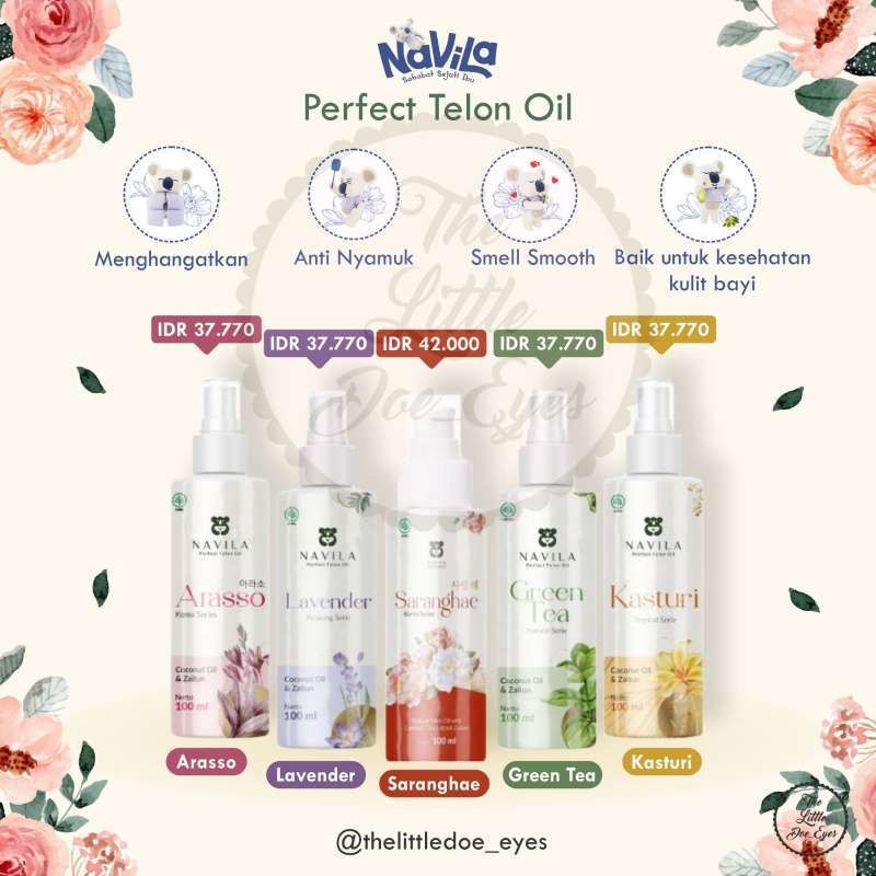 Jual Navila Perfect Telon Oil - Minyak Telon Anak 100 Ml - Green Tea Di Seller Little Doe Eyes ...