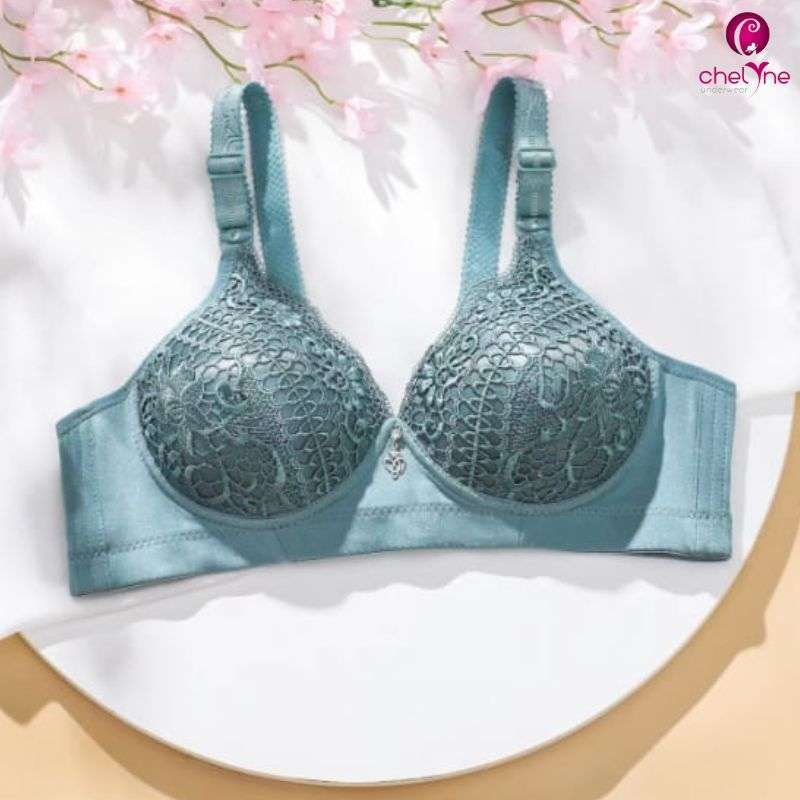 Jual Chelyne Bh Busa Brukat Emboss K588 Tanpa Kawat Penyangga - Full ...