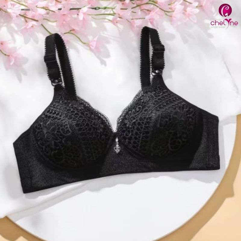 Jual Chelyne Bh Busa Brukat Emboss K588 Tanpa Kawat Penyangga - Full ...