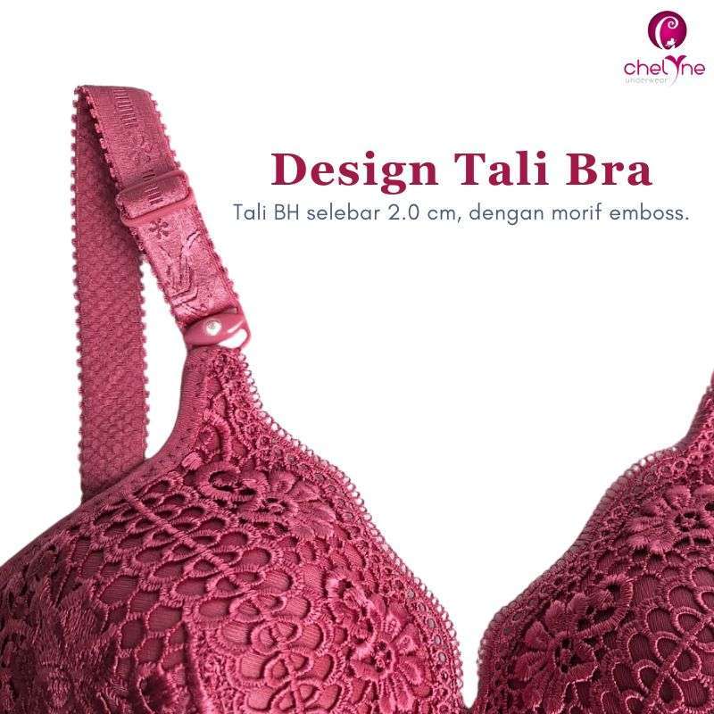 Jual Chelyne Bh Busa Brukat Emboss K588 Tanpa Kawat Penyangga - Full ...