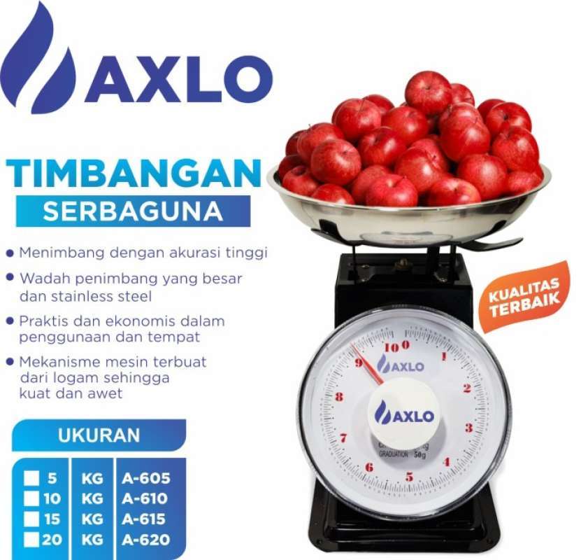 Jual Timbangan Analog Axlo Jarum Buah Sayur Dapur Barang 5kg 10kg 15kg 20kg - 10 Kg Di Seller ...