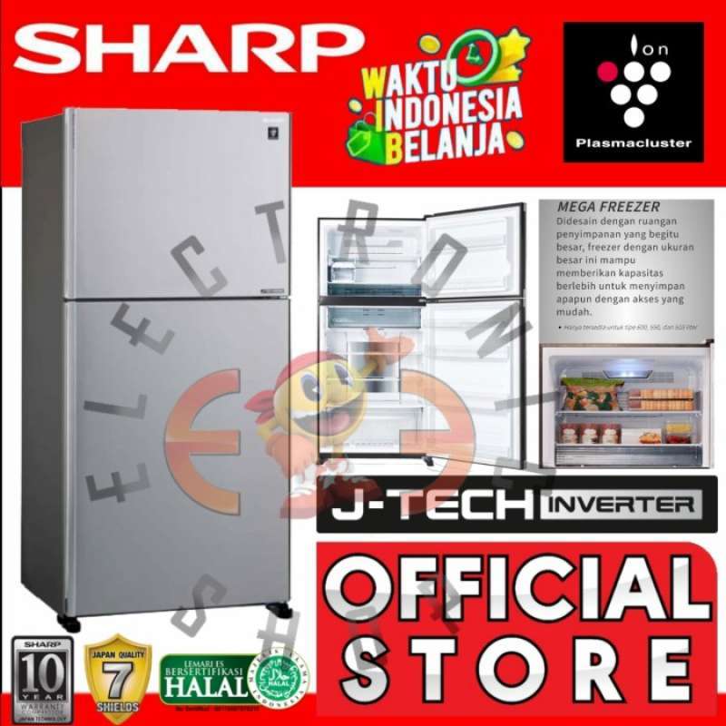 Promo Sharp Sj Ig962pm Ds Kulkas 2 Pintu J-tech Inverter 656l Plasmacluster Diskon 23% Di Seller ...