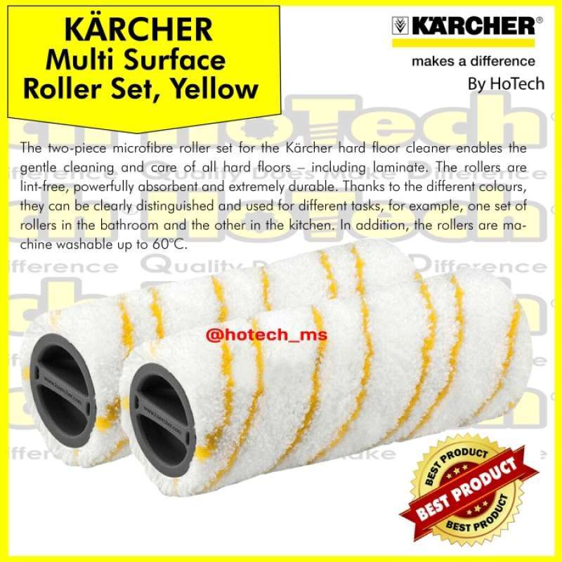 Promo Karcher Multi-surface Roller Set, Yellow For Hard Floor Cleaner ...