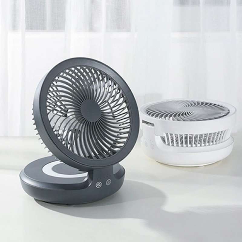 Promo Kipas Angin Rechargeable Led 4000 Mah 5w Usb Led Fan Kipas ...