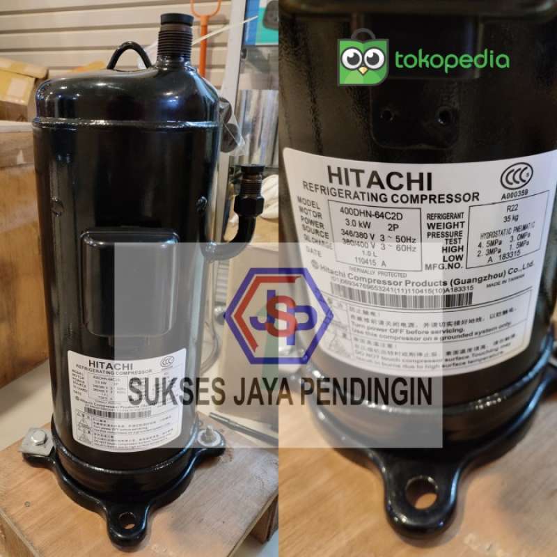Promo Compressor Hitachi 400dhn-64c2d R22 / 400dhn Diskon 23% Di Seller Komiyama Store ...