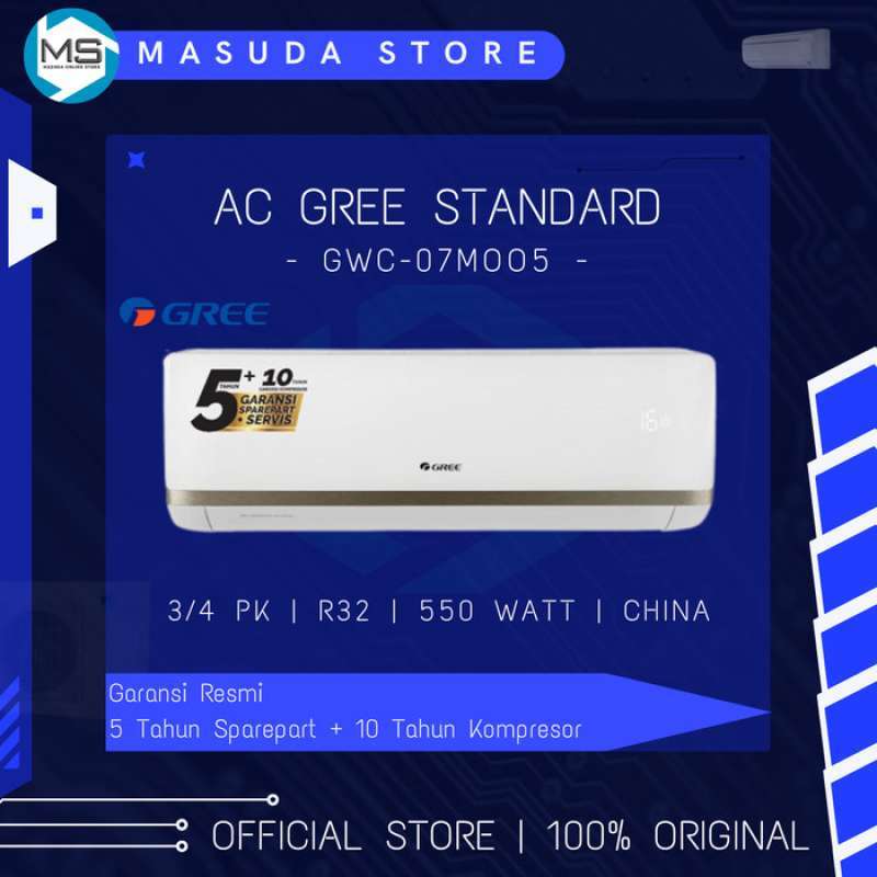Promo Ac Gree Gwc-07moo5s 3/4 Pk Split Standard Unit Only Diskon 23% Di ...