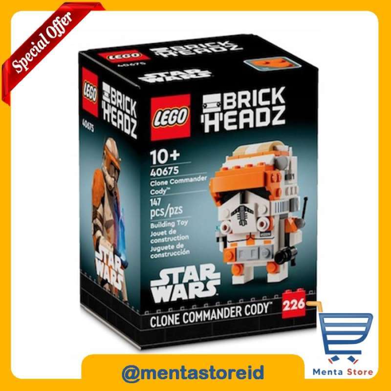 Promo Lego Brickheadz 40675 Clone Commander Cody Star Wars Revenge Of ...