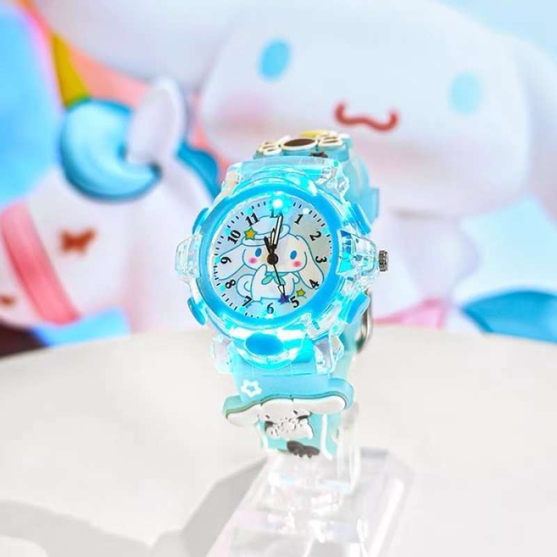 Jual Jam Tangan Anak Import Led Musik 3d Sanrio Melody Kuromi Cinamarol ...