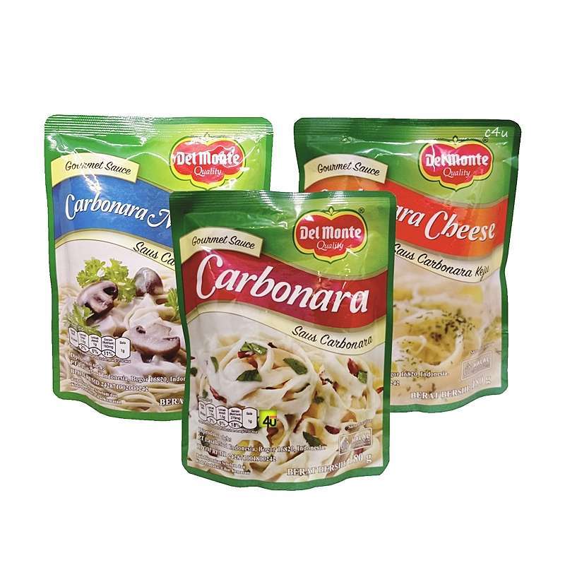 Promo Del Monte - Carbonara Sauce - 180 Gr Diskon 12% Di Seller ...