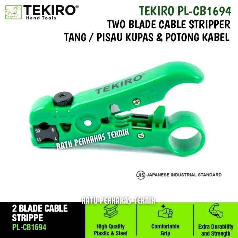 Promo Tekiro pisau cutter pemotong kabel Pl-cb1694 original 2 blade ...