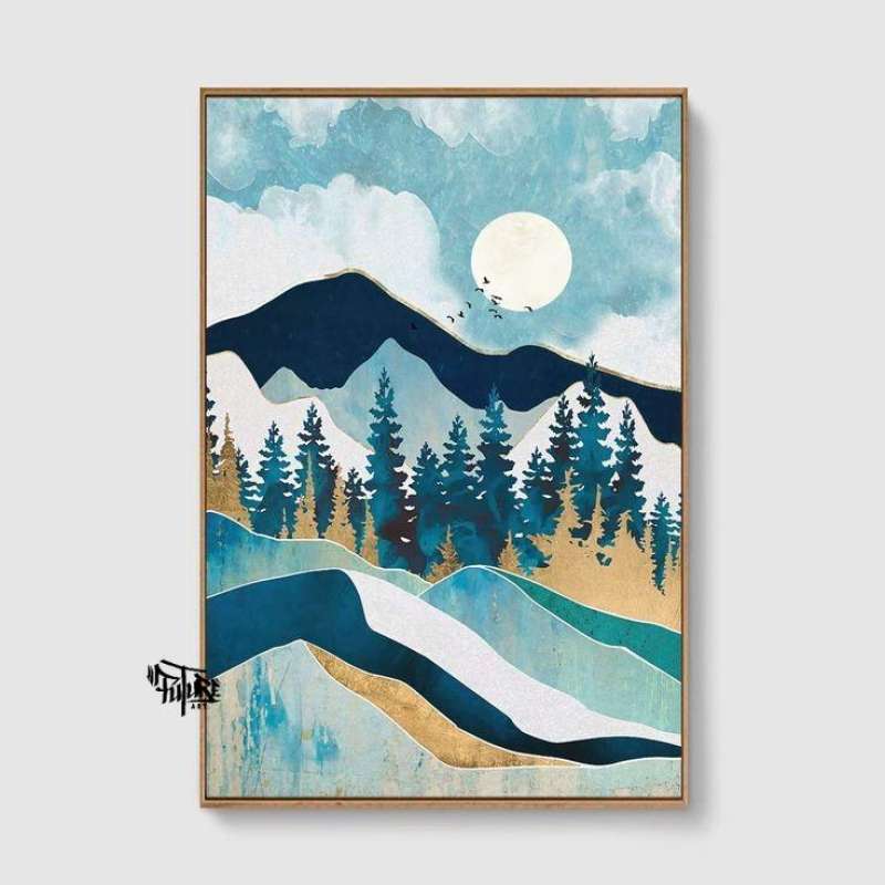 Lukisan Pemandangan Gunung Fuji Jual Lukisan Pemandangan Gunung Fuji