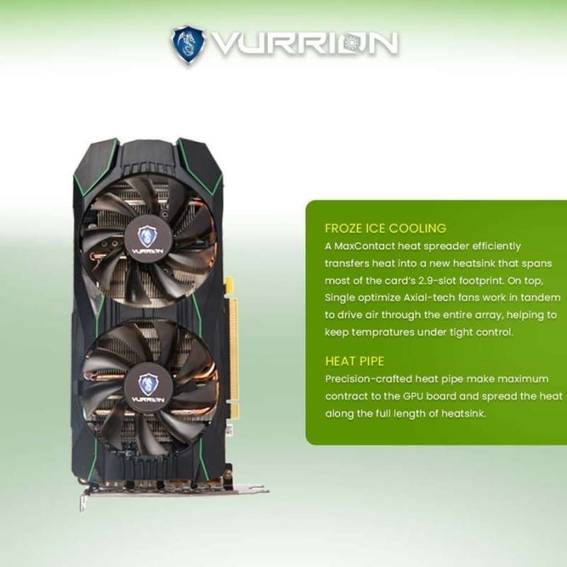 Jual VGA Vurrion Nvidia Rtx 2060 Super 8gb Gddr6 256 Bit VGA Card Di ...