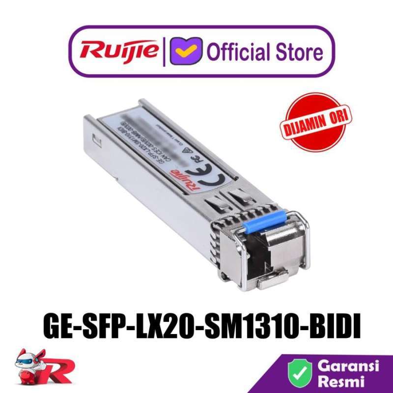 Jual Ruijie Ge-sfp-lx20-sm1310-bidi Ddm Simplex Lc Smf Transceiver ...