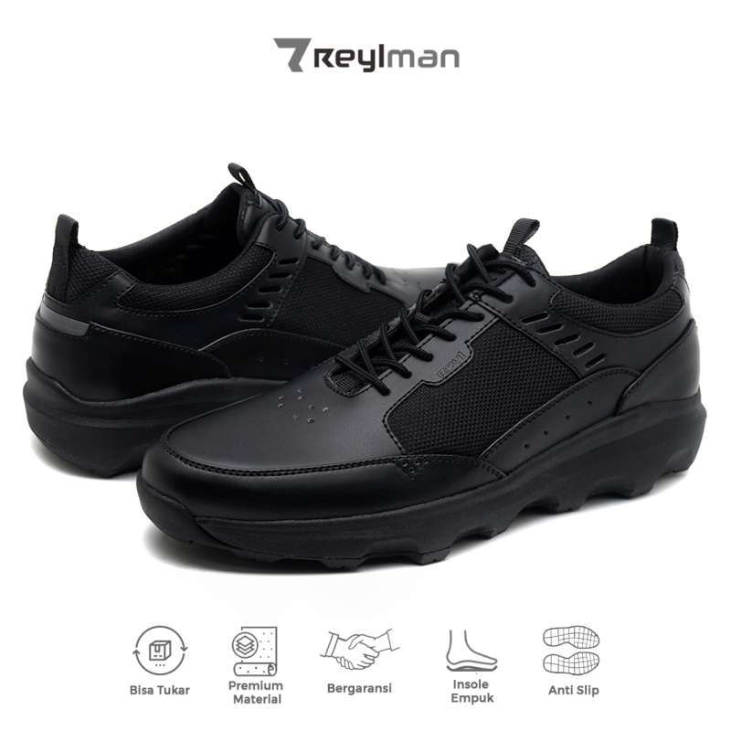 Sepatu Sneaker Full Black Unisex Gratis Ongkir 🔥 Harga Murah Oktober 2025