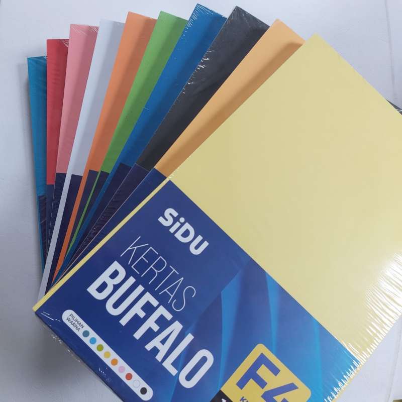 Jual Kertas Cover Buffalo Folio Sinar Dunia Sidu F4 160gsm - 1 Pack Isi ...