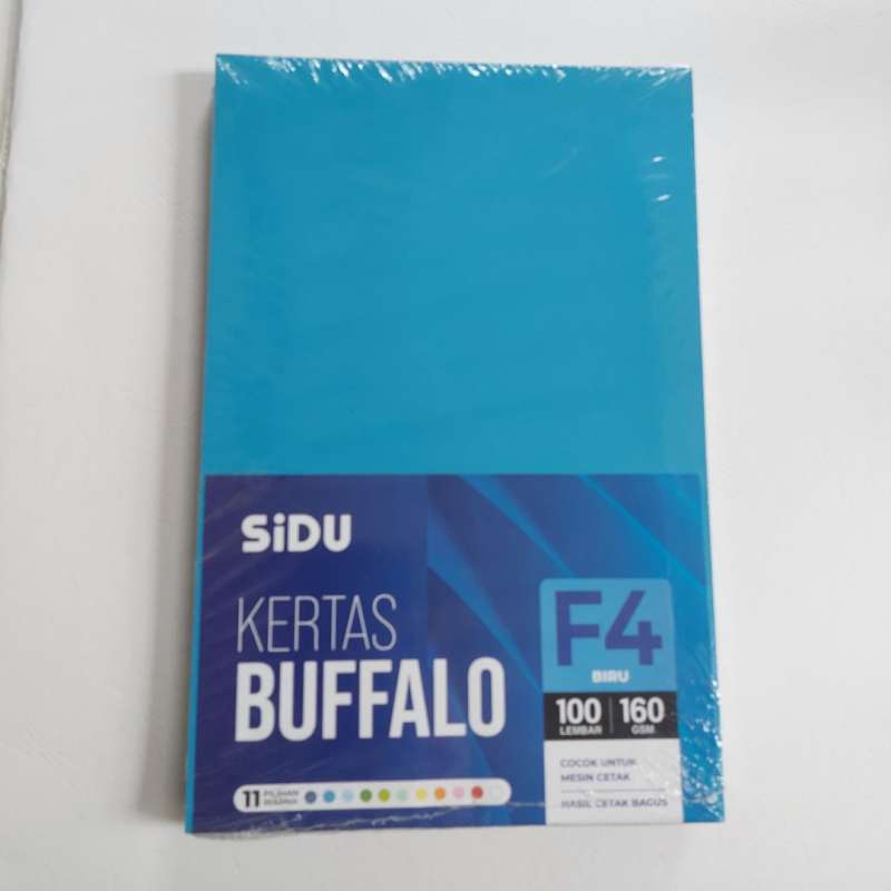 Jual Kertas Cover Buffalo Folio Sinar Dunia Sidu F4 160gsm - 1 Pack Isi ...