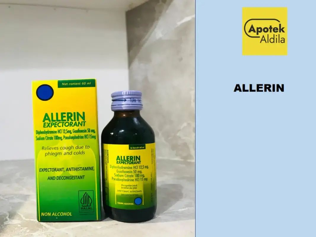 Jual Allerin Expectorant 60 Ml Sirup Untuk Meringankan Batuk Berdahak ...