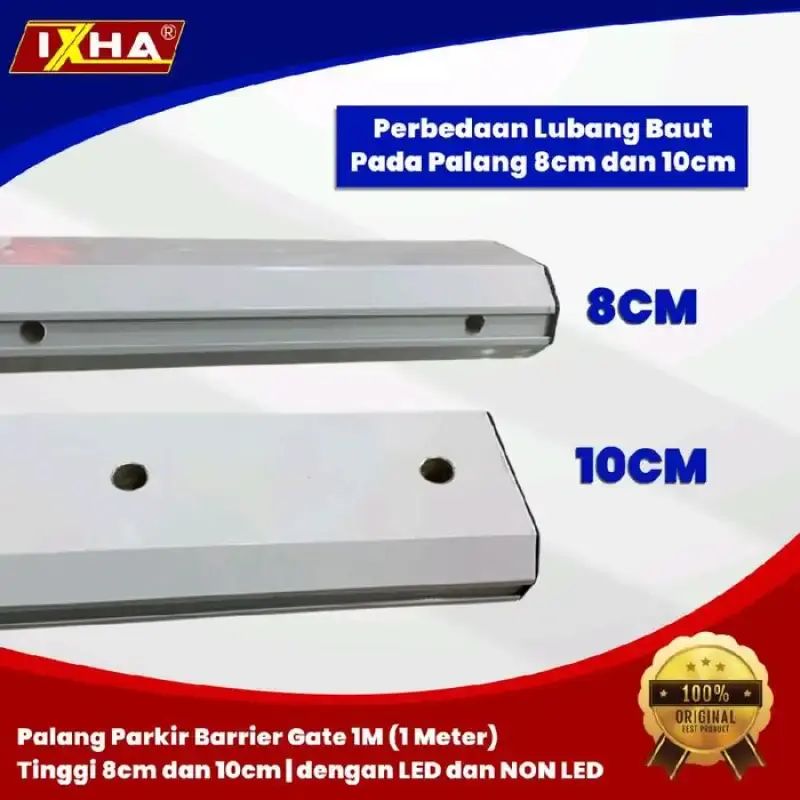 Jual Palang Parkir Barrier Gate Ukuran 1 Meter , 1m , 1meter Led Dan ...