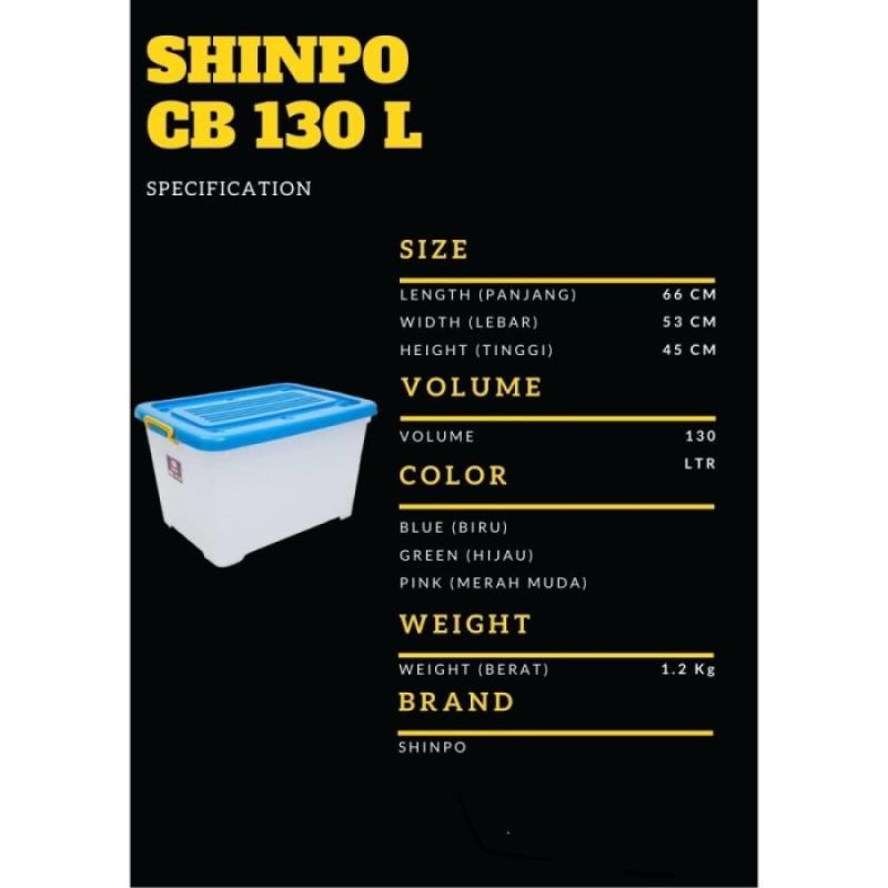 Promo Shinpo Mega Container Box 130 Liter Kontainer Serba Guna - Gojek ...
