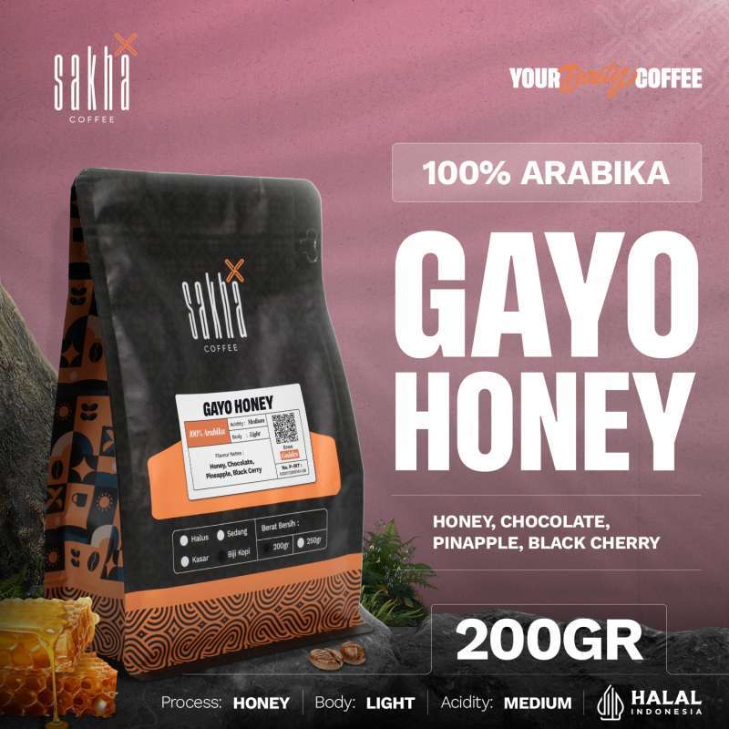 Promo Biji Kopi Arabika Gayo Honey Arabica Coffee Roast Beans Sakha ...