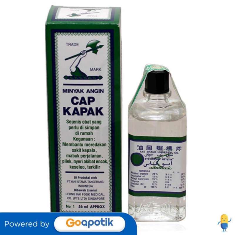 Jual CAP KAPAK MINYAK ANGIN 56 ML di Seller Apotek Obat Ind ...