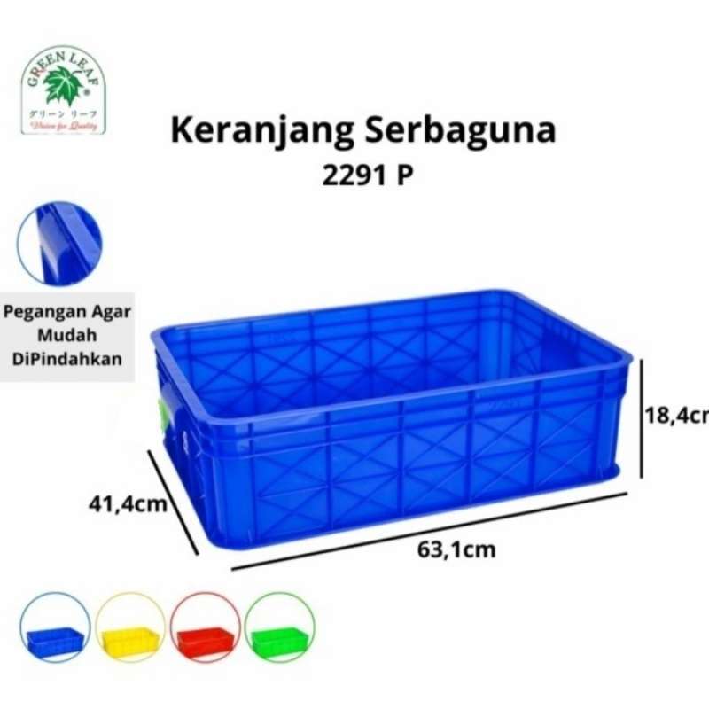 Promo Green Leaf Container Industri Keranjang Kontainer Plastik Hewan ...
