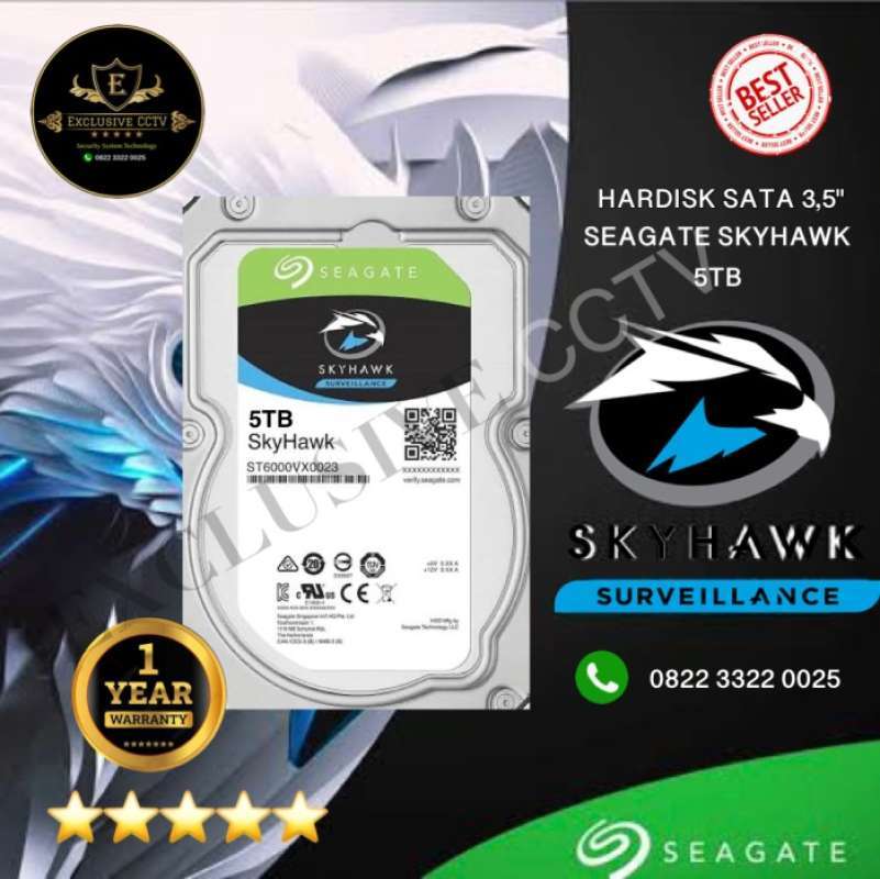 Promo HARDISK 5TB SEAGATE SKYHAWK 3,5 SATA HDD 5TB INTERNAL ...
