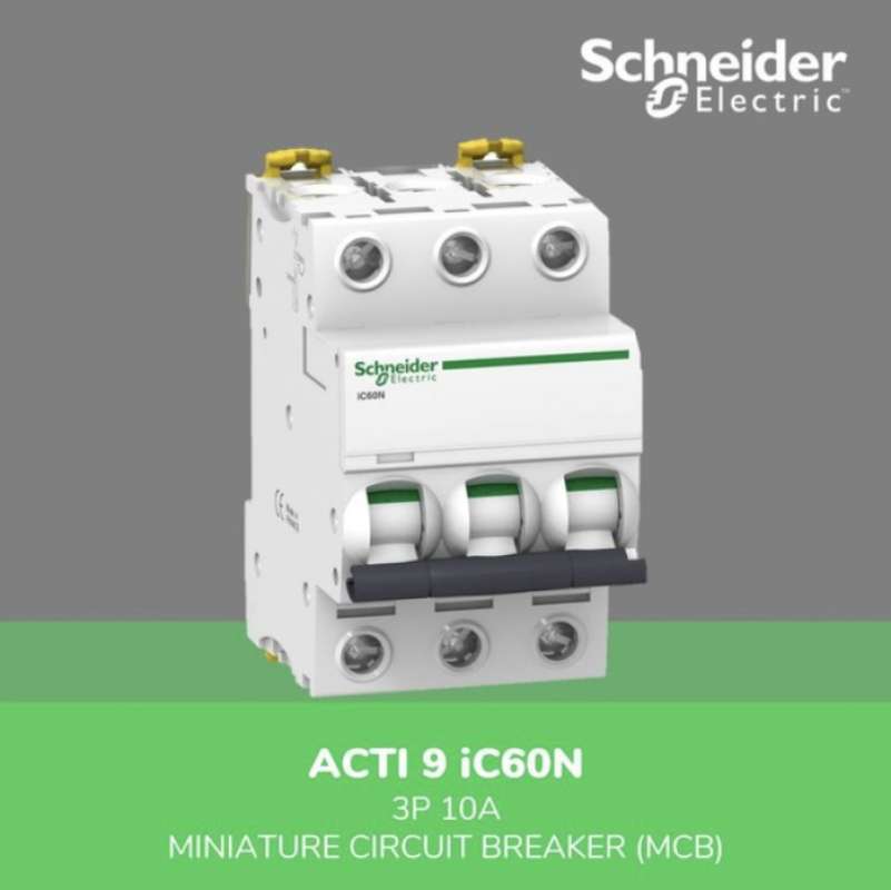 Promo Schneider Electric Acti 9 MCB iC60N - Kurva C - 3P 10A - A9F74310 Diskon 23% di Seller ...