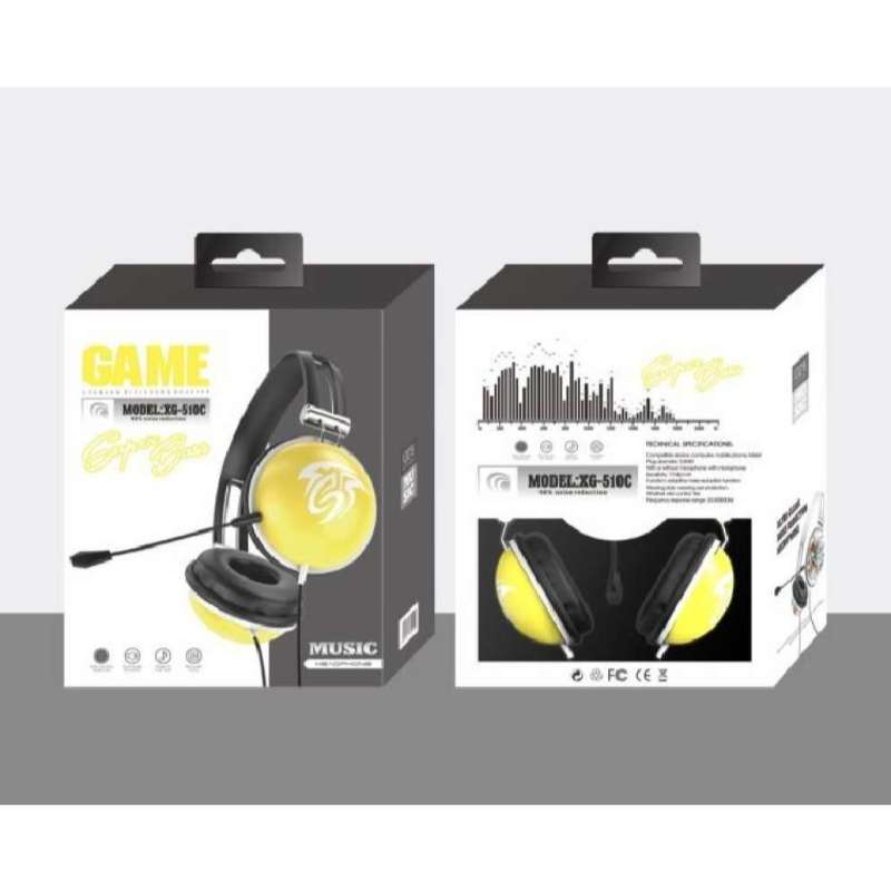 Jual XG510C Headset Gaming PUBG Mobile Legend With Mic Headphone Bando ...