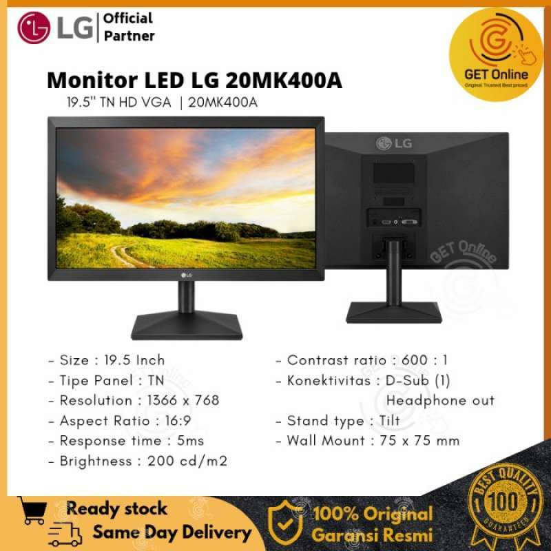 Jual Monitor Led Lg 20 Mk400 A B Original Murah - Harga Diskon Mei 2024 ...