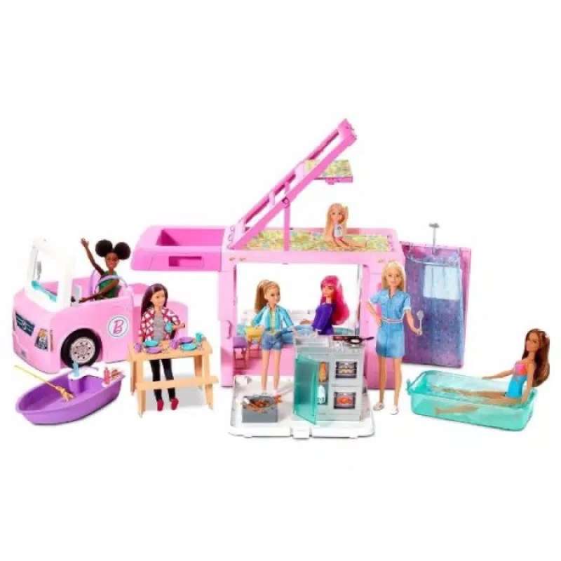Jual Mobil Barbie Mattel 3 - In - 1 Dream Camper Vehicle Boat Rumah Di ...
