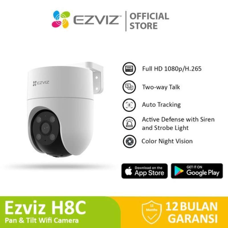 Jual Ezviz H8c 2mp,4mp 2k+ Outdoor Cctv Pan & Tilt Wifi Ip Camera Auto ...