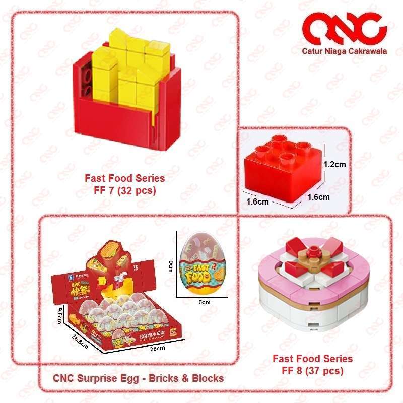 Jual Cnc Surprise Egg Bricks & Blocks - Fast Food Series , Lego ...