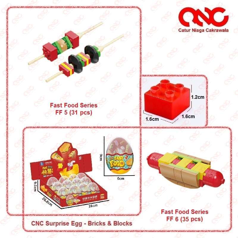 Jual CNC Surprise Egg Bricks & Blocks - Fast Food Series , LEGO ...