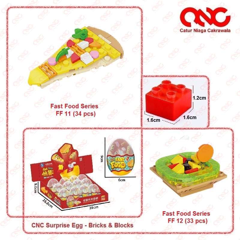 Promo CNC Surprise Egg Bricks & Blocks - Fast Food Series , LEGO ...