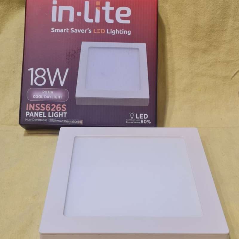 Promo downlight led panel inlite outbow 18 watt kotak Diskon 23% di ...