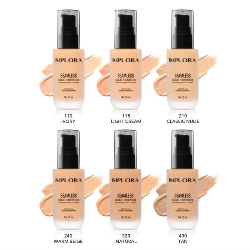 Promo Implora Seamless Liquid Classic Nude Foundation Diskon 28% Di ...