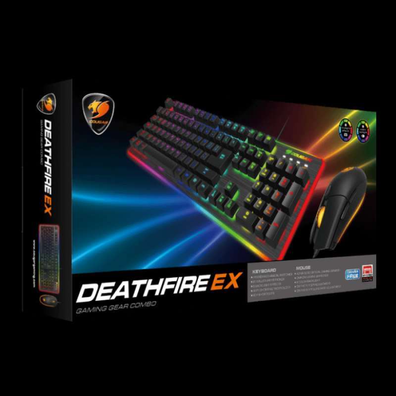 Promo Keyboard+Mouse Cougar Gaming Deathfire EX 8Colors Backlight ...