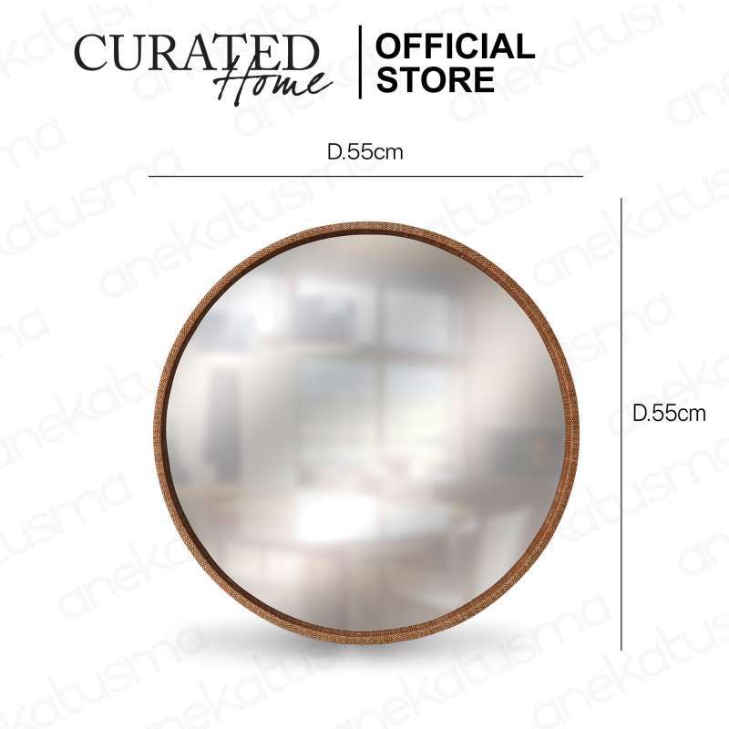 Jual Cermin Gantung Dinding Kaca Bulat Aesthetic 55 Cm | Curated Home ...