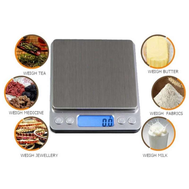 Jual Timbangan Dapur Mini Digital Platform Scale 1kg 2kg 3kg 0.1g Di ...
