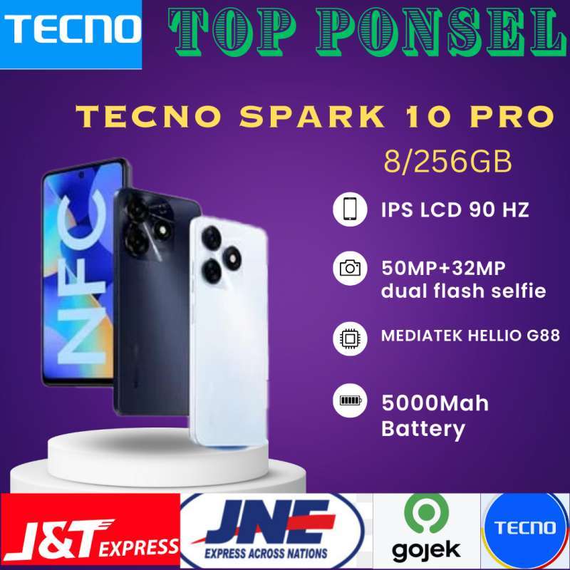 Jual tecno spark 10 pro 8/256gb garansi resmi di Seller TOP PONSEL2023 ...