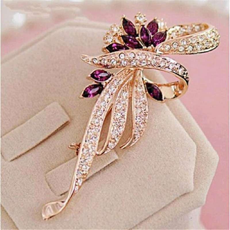 Jual Bros Hijab / Brooch / Pin Bunga Kristal Cantik B4 Di Seller ...