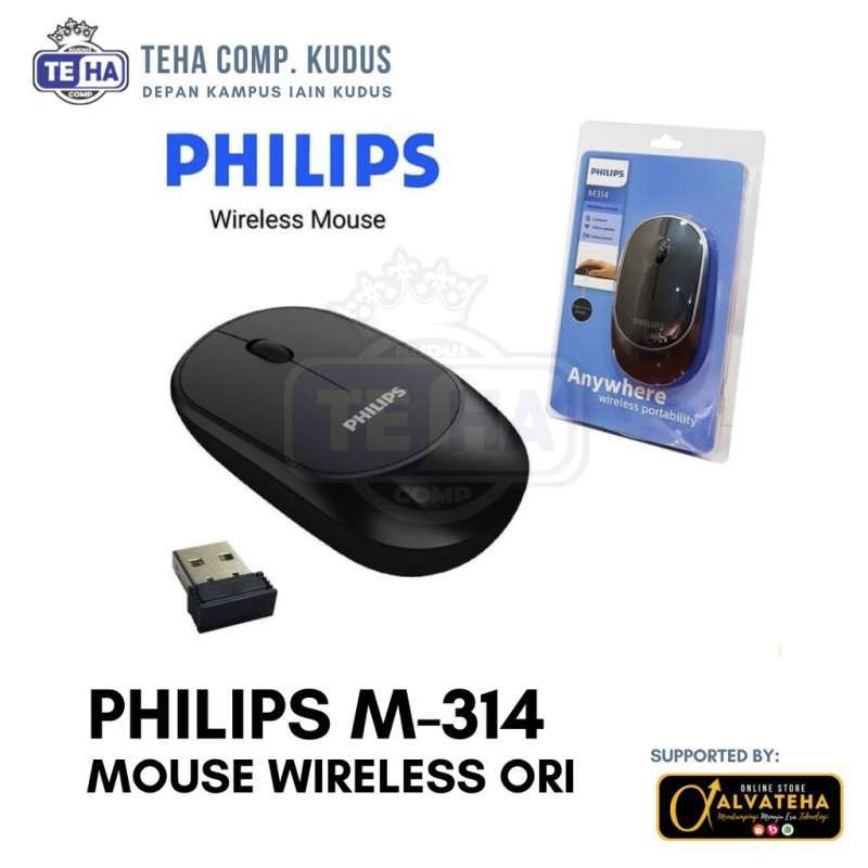 Jual Mouse Wireless Bluetooth Philips untuk Komputer Laptop HP High ...