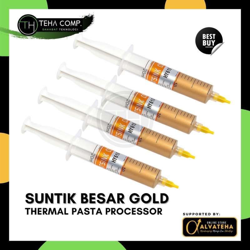 Jual Pasta Processor PC Laptop Suntik Jumbo Gold SIlver Thermal Paste ...